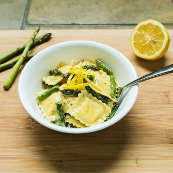 Lemon Ricotta Ravioli and Asparagus | Smith Brothers Farms